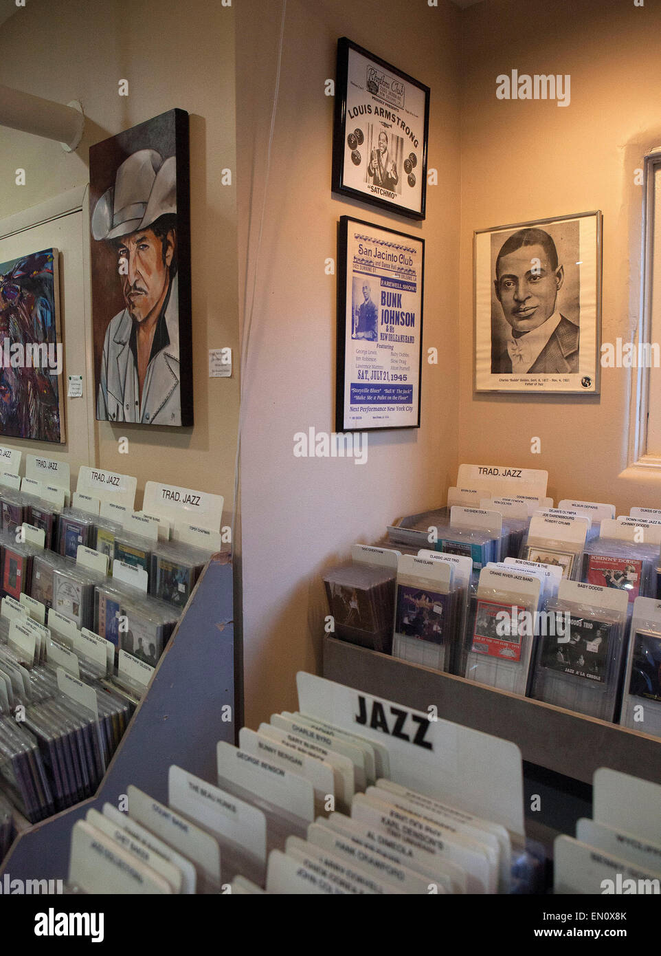 NEW ORLEANS, Louisiana,USA: The Lousiana Music Factory record Store ...