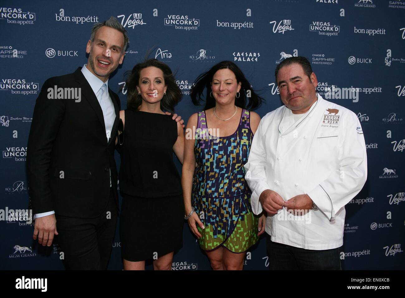 Las Vegas, NV, USA. 24th Apr, 2015. Adam Rapoport, Pamela Drucker Mann ...