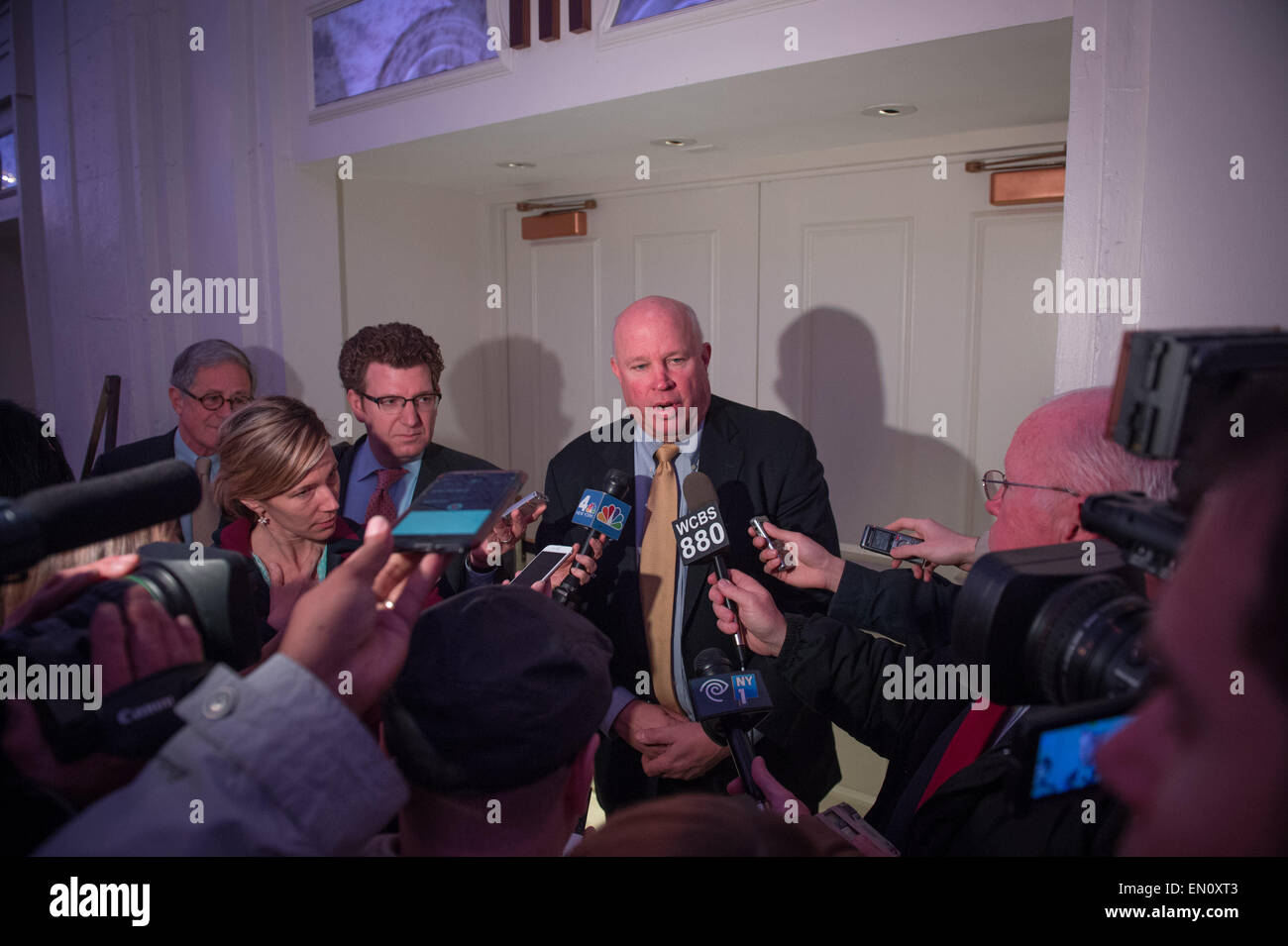 Manhattan, New York, USA. 24th Apr, 2015. MTA Chairman and CEO THOMAS ...