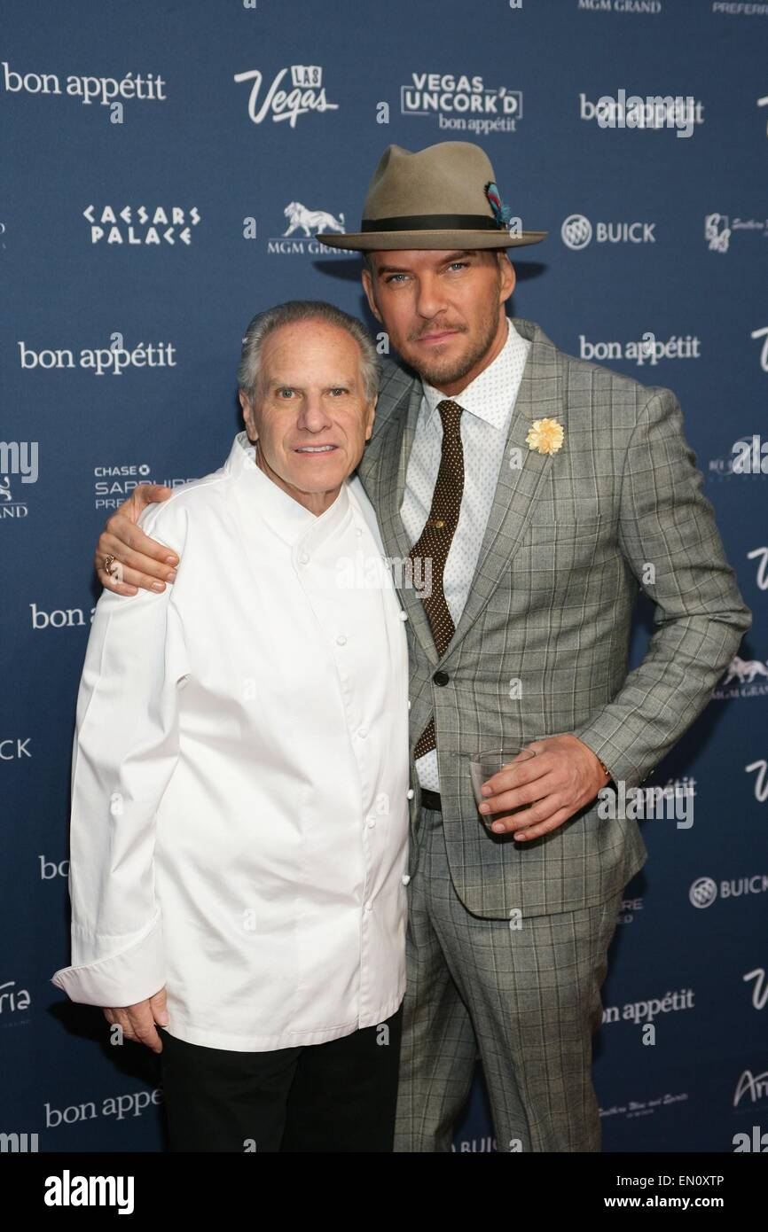 Las Vegas, NV, USA. 24th Apr, 2015. Greg Sherry, Matt Goss at arrivals ...
