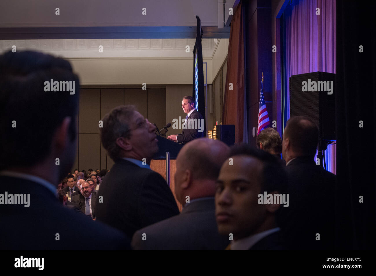 Manhattan, New York, USA. 24th Apr, 2015. BILL RUDIN (2nd from left ...