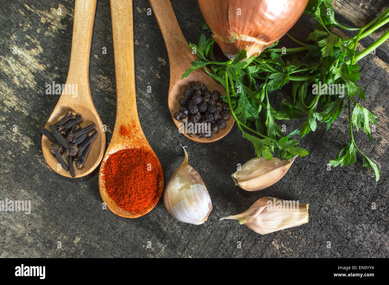 Various spices herbs hi-res stock photography and images - Alamy