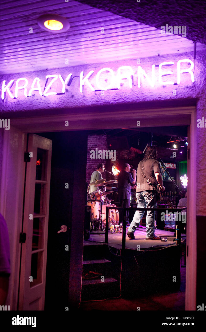 NEW ORLEANS, Louisiana,USA:Krazy Korner music club on Bourbon Street ...