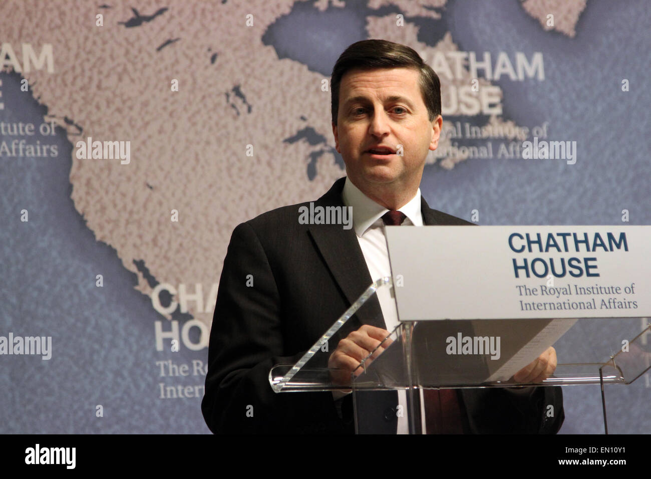 Douglas Alexander, Shadow Secretary of State for Foreign Affairs, gives ...