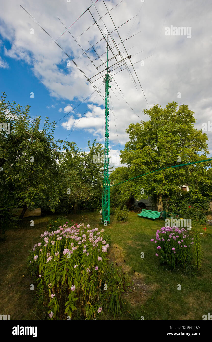 Amateur Radio antenna installation in Kielce, Poland Stock Photo - Alamy