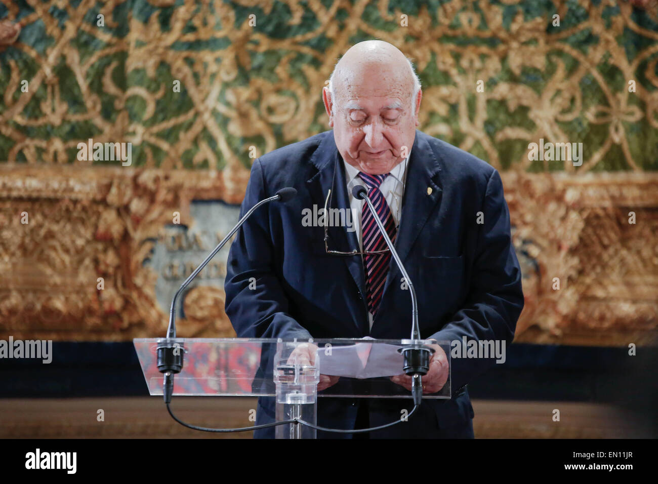 Rome, Italy. 24th Apr, 2015. The President of the Italian Confederation ...