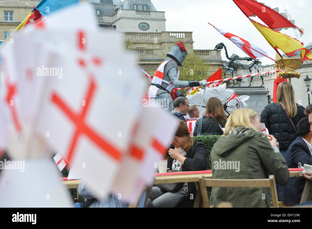 London, UK. 25th Apr, 2015. Trafalgar Square, London, UK. 25th April ...