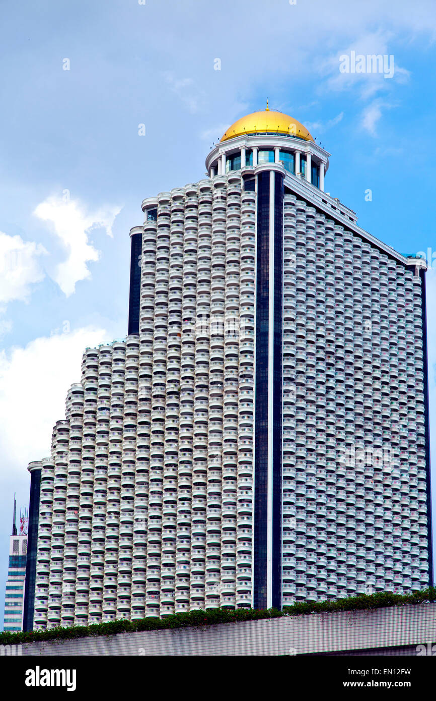 thailand bangkok office district palaces abstract modern building line ...