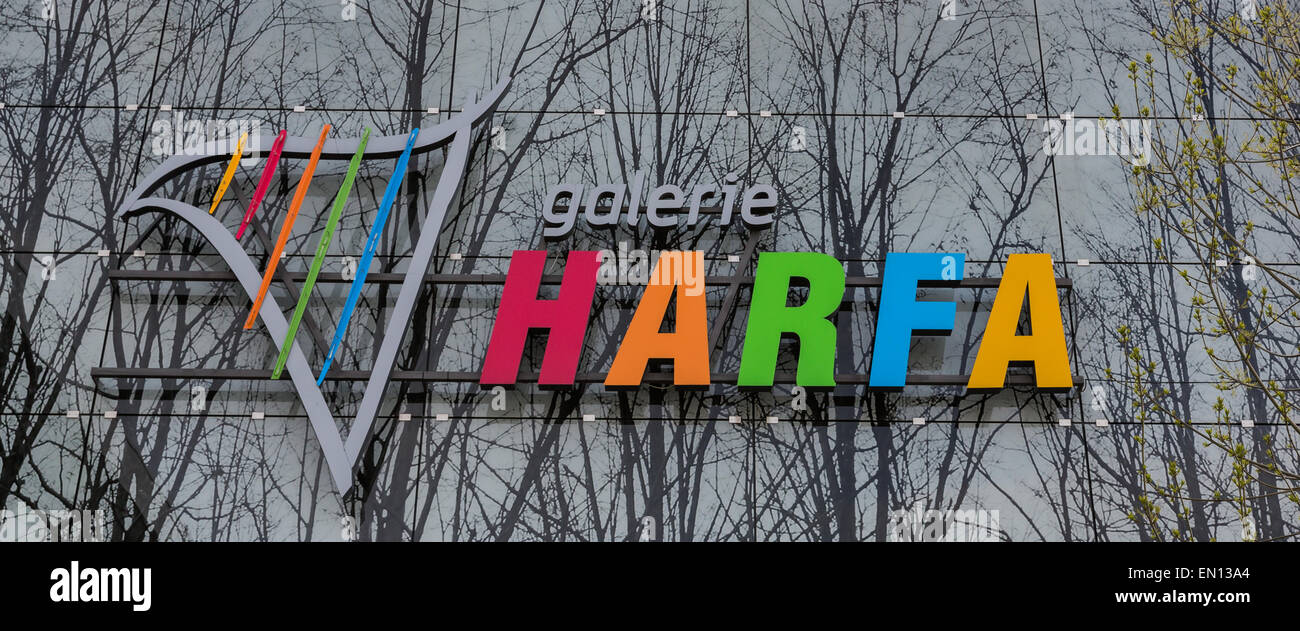 Shopping mall Harfa, Prague, Czech republic Stock Photo - Alamy