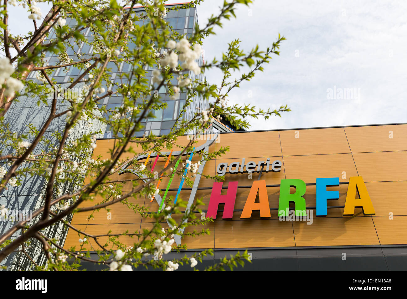 Shopping mall Harfa, Prague, Czech republic Stock Photo - Alamy