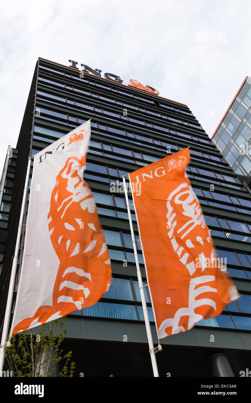 ING, bank, institution, office, offices, office center, Prague ...