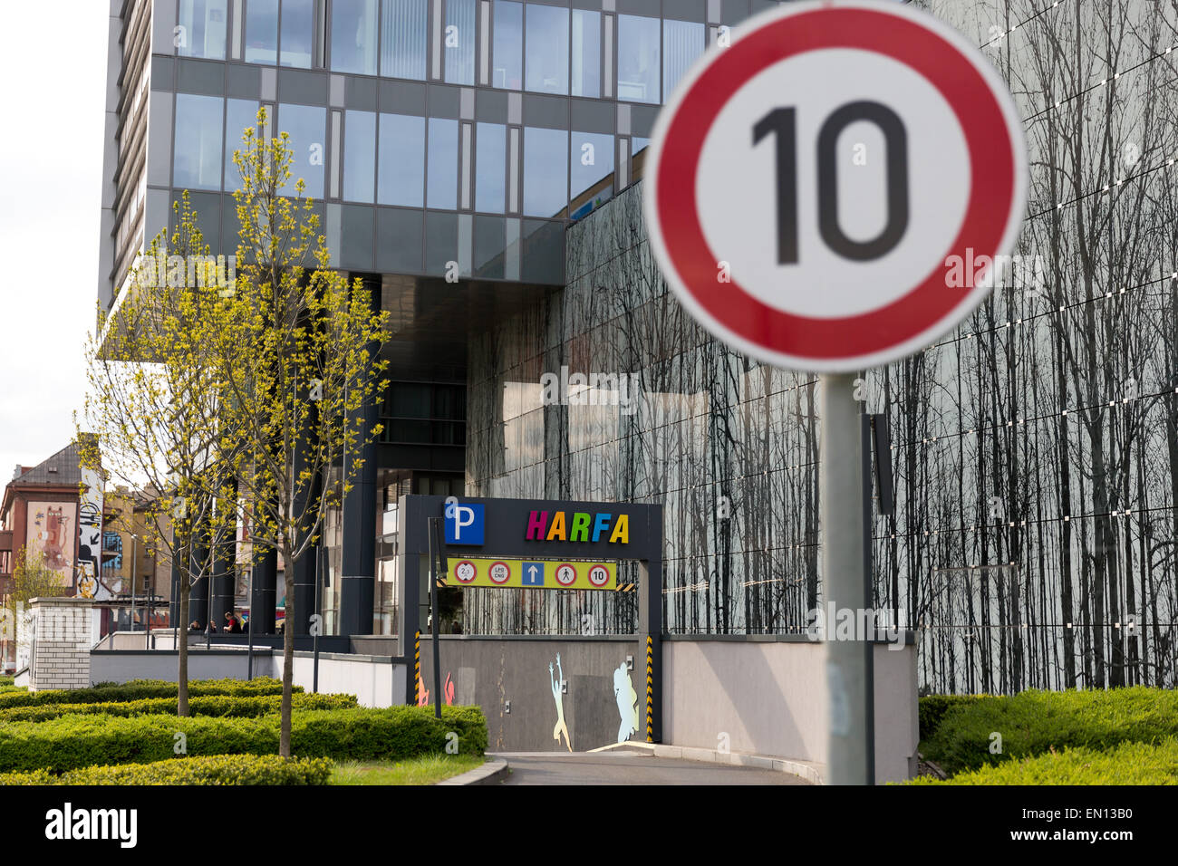 Shopping mall Harfa, Prague, Czech republic Stock Photo - Alamy