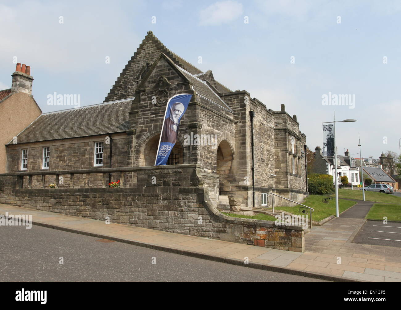 Exterior of Andrew Carnegie birthplace Museum in Dunfermline Fife ...