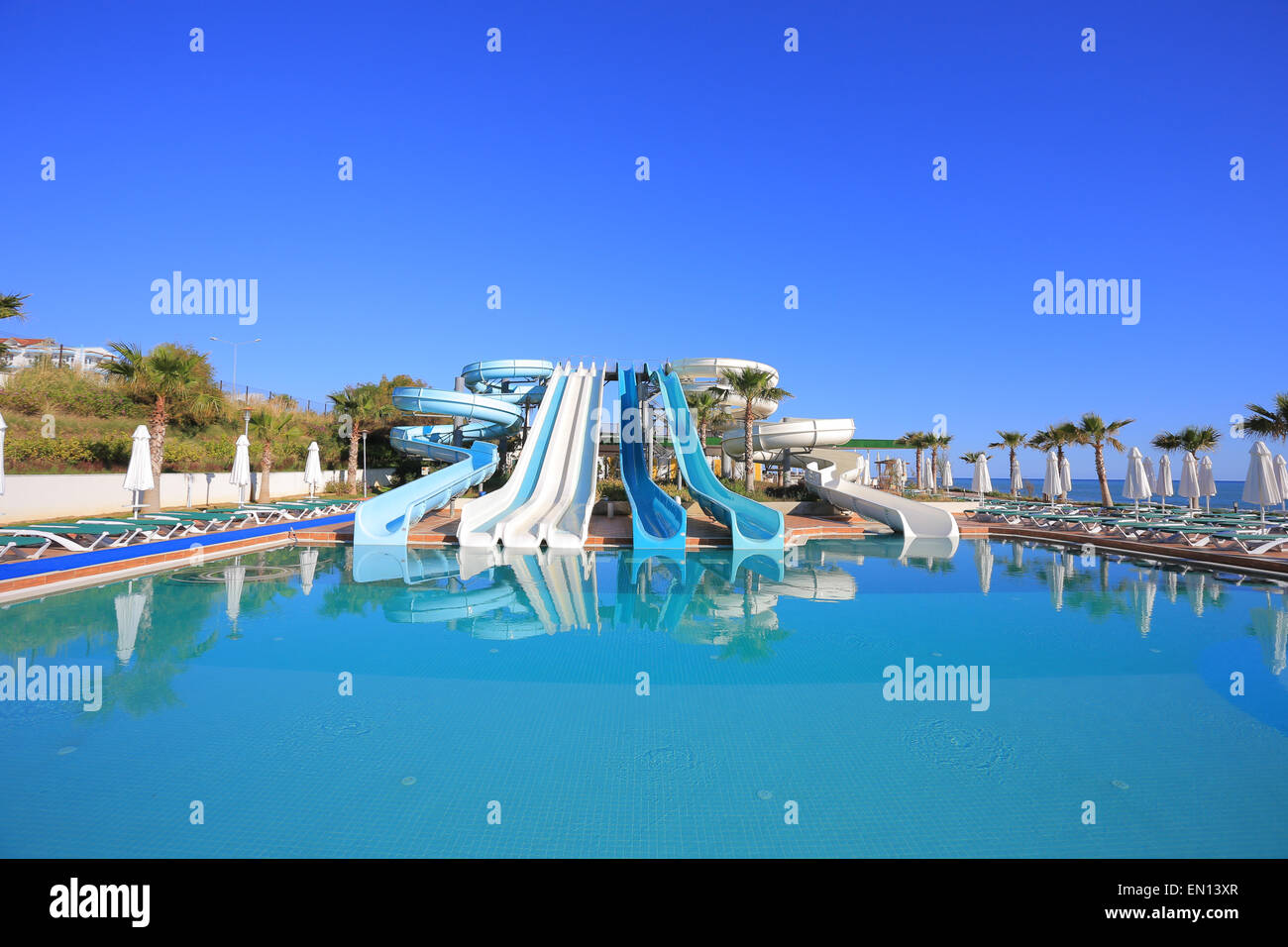 Water park slides hi-res stock photography and images - Alamy