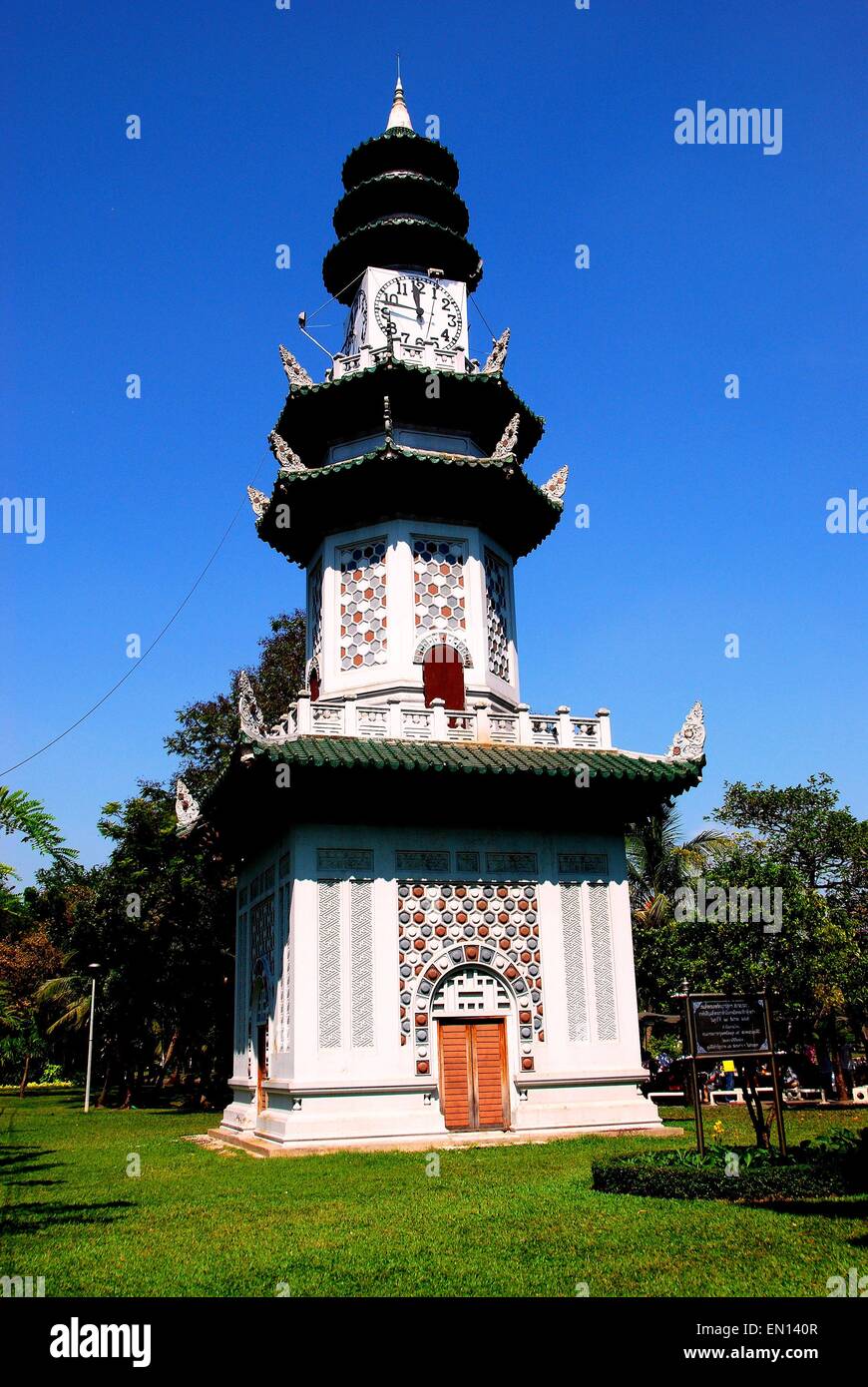 Thailand bangkok clock tower hi-res stock photography and images - Alamy