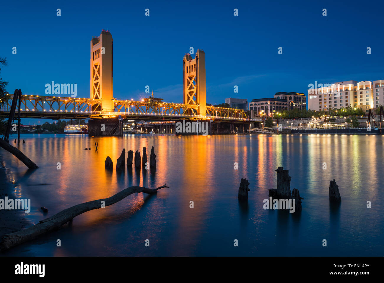 Tower Bridge in Sacramento, California Stock Photo - Alamy