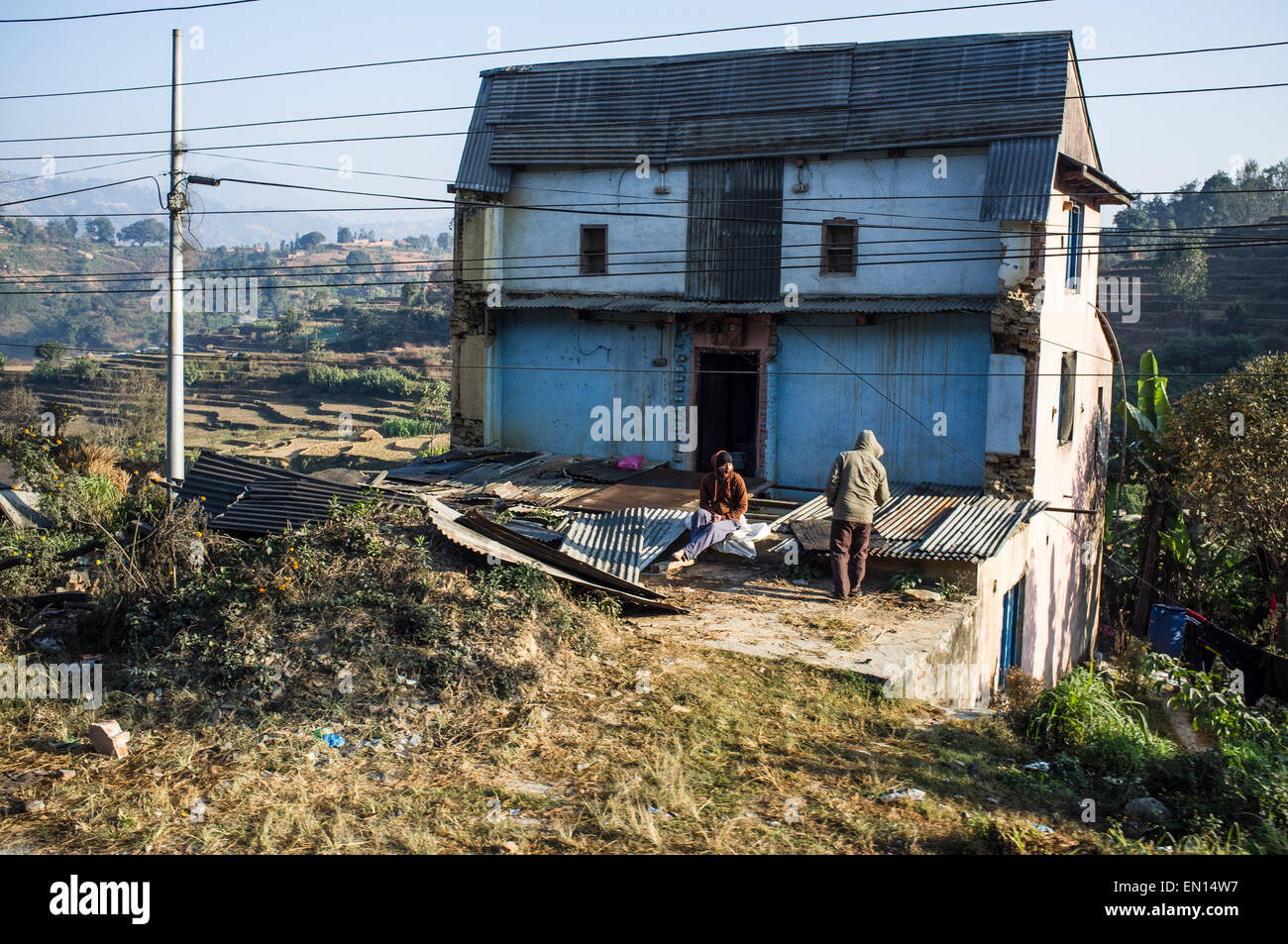 Nepal tharu house hi-res stock photography and images - Alamy