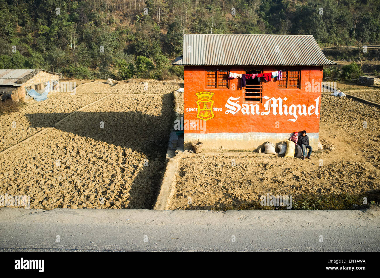 Nepal tharu house hi-res stock photography and images - Alamy