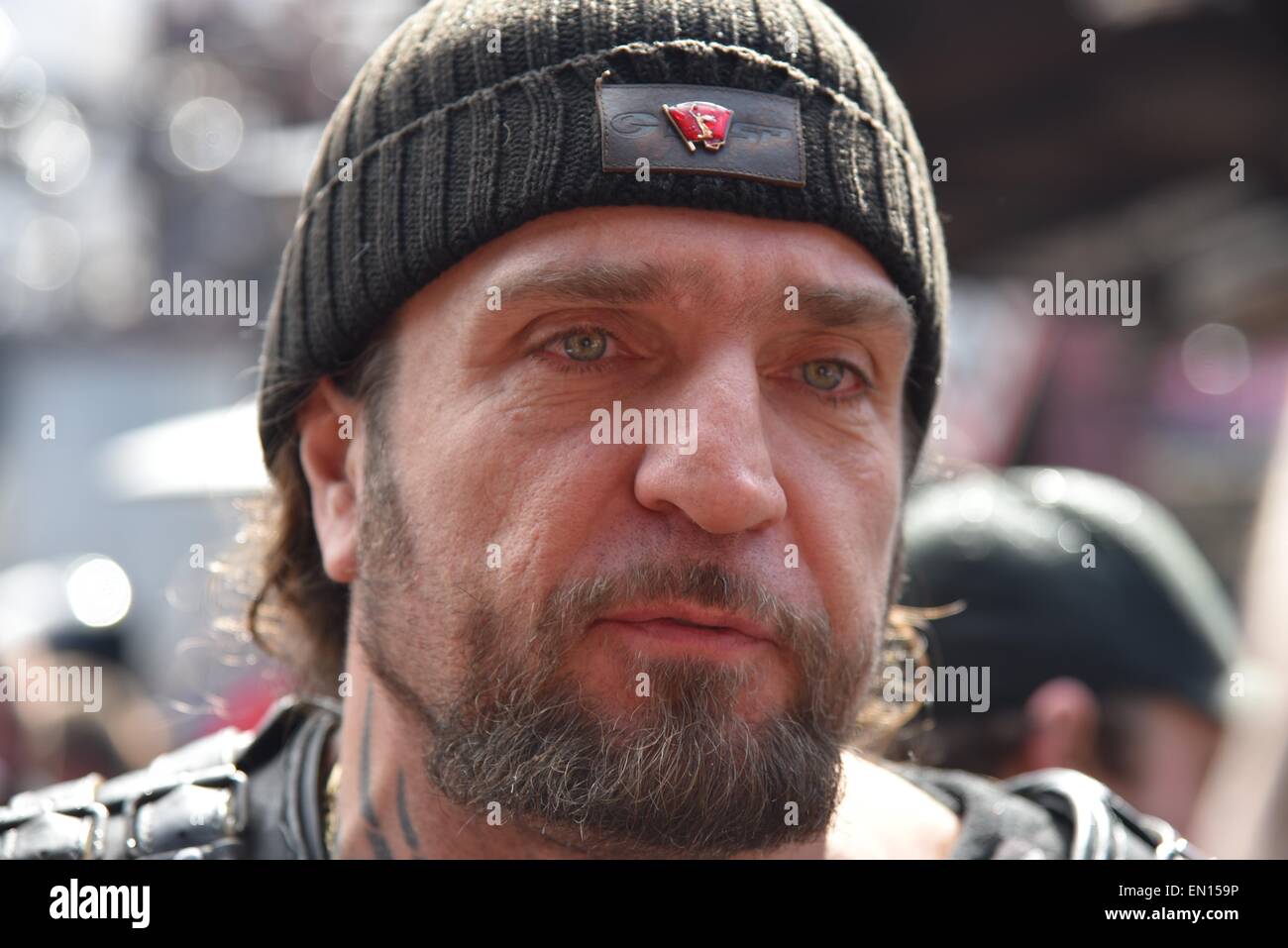 The president of the 'Night Wolves' biker club, Alexander Saldostanow ...