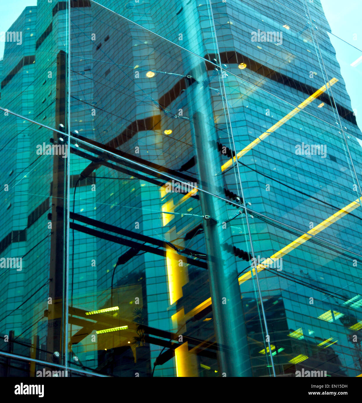 thailand bangkok office district palaces abstract modern building line ...