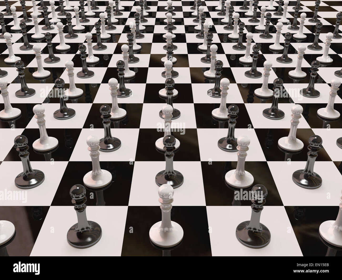 3d rendering of pawn chess Stock Photo - Alamy