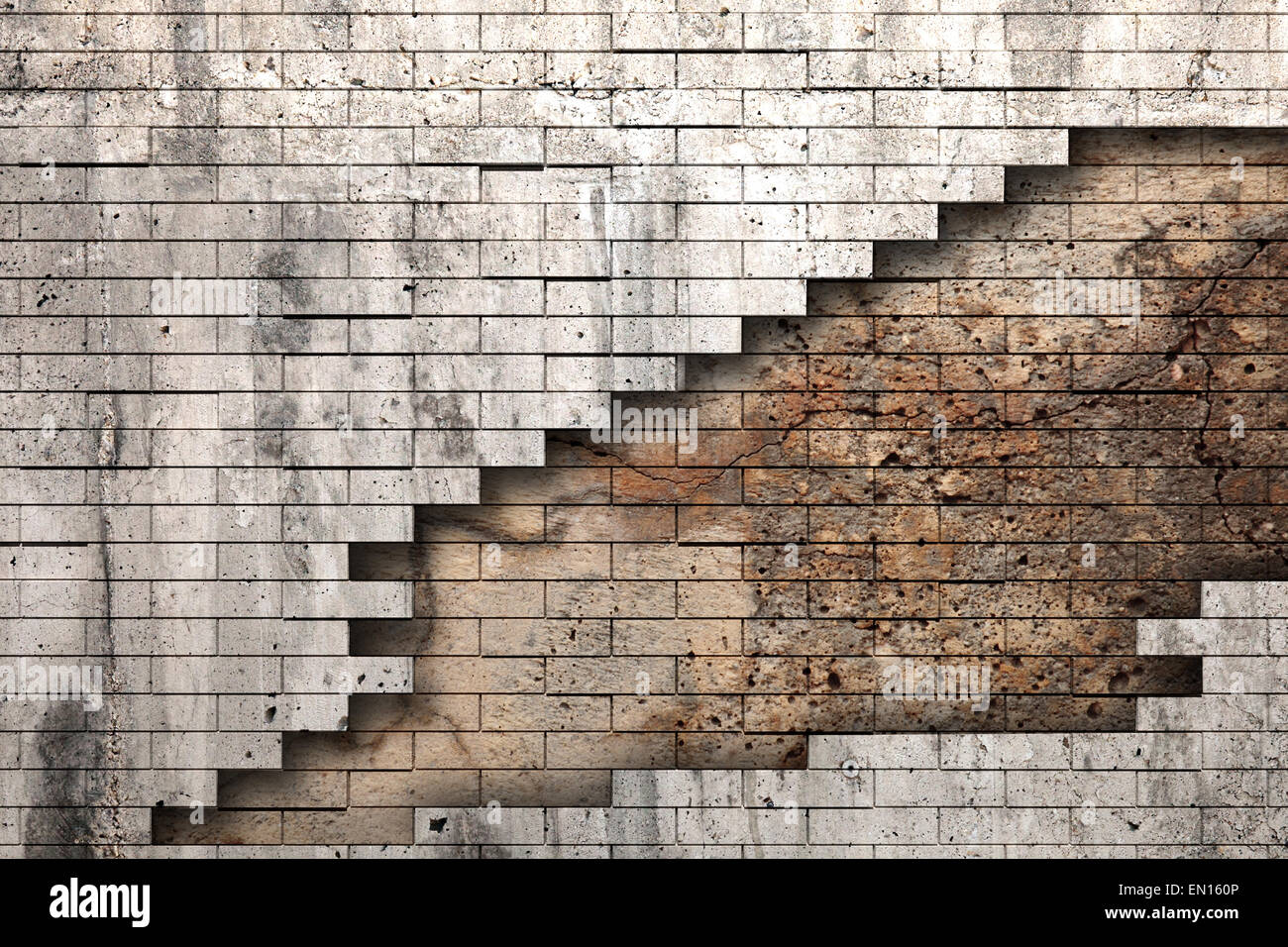 Old and dirty brick wall Stock Photo - Alamy