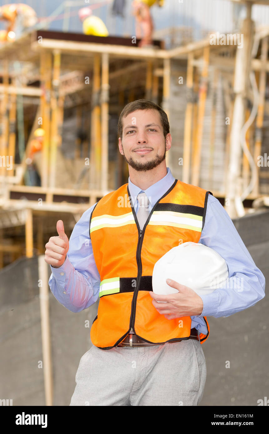 young handsome architect supervising a construction Stock Photo - Alamy young handsome architect supervising a construction Stock Photo - Alamy