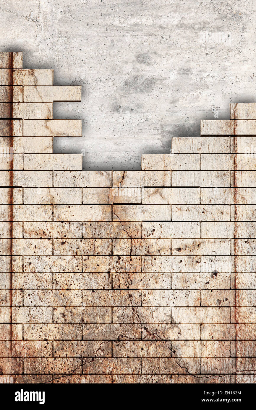Old and dirty brick wall Stock Photo - Alamy