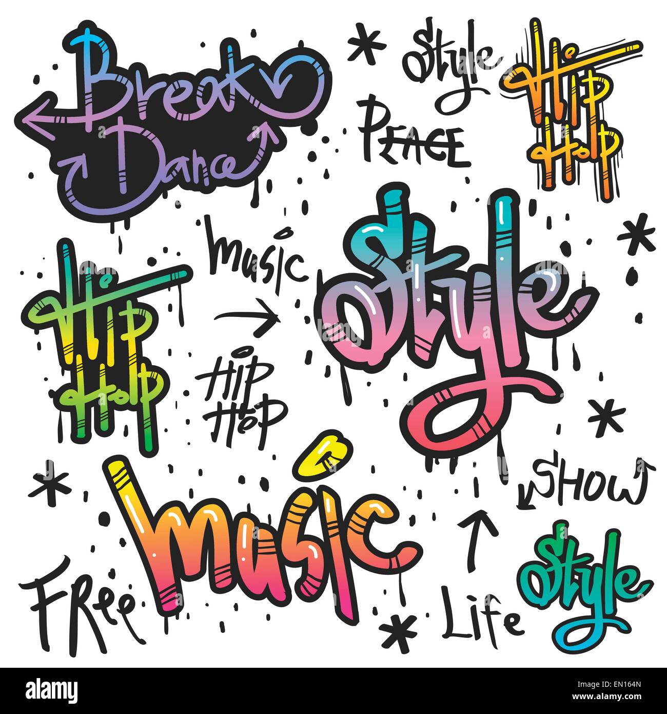 Graffiti Drawing Letters