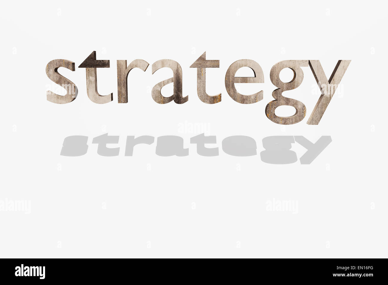 3d rendering of strategy word on a white background Stock Photo - Alamy