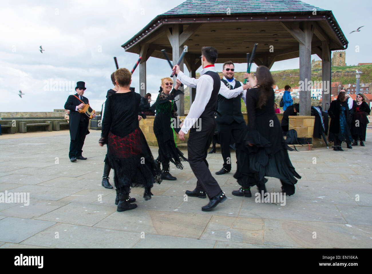 Whitby, North Yorkshire, England, 25 April 2015. Whitby Goth Weekend ...