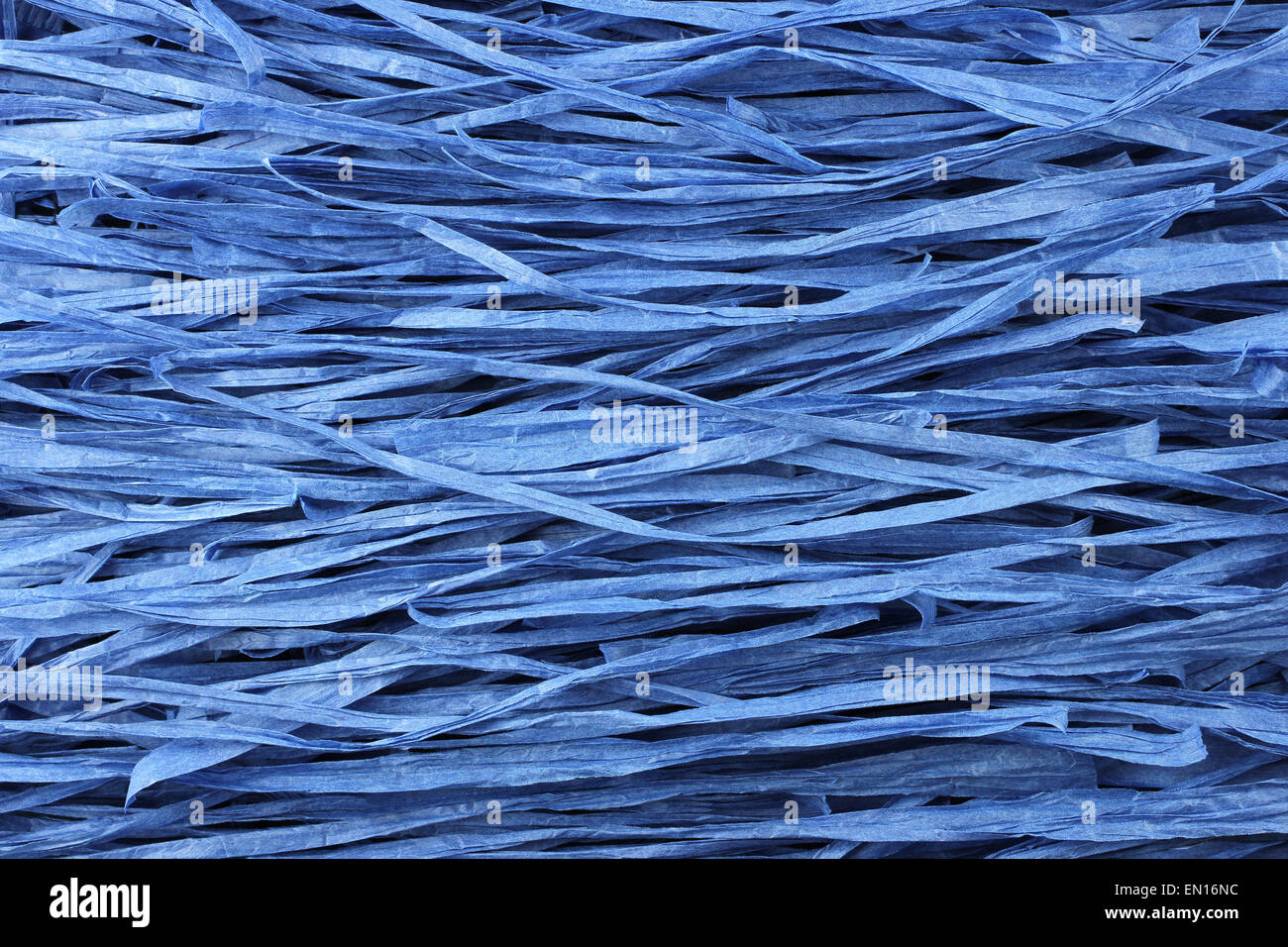 Background - blue paper raffia strips situated in parallel lines Stock ...