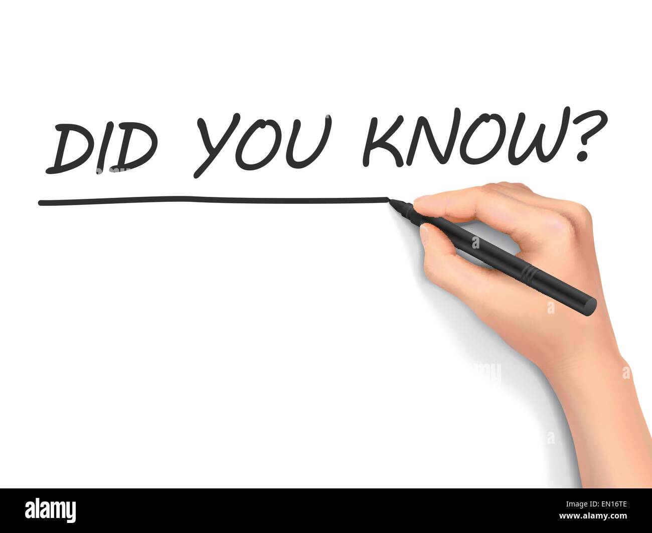 did you know words written by hand on white background Stock Vector ... did you know words written by hand on white background Stock Vector ...