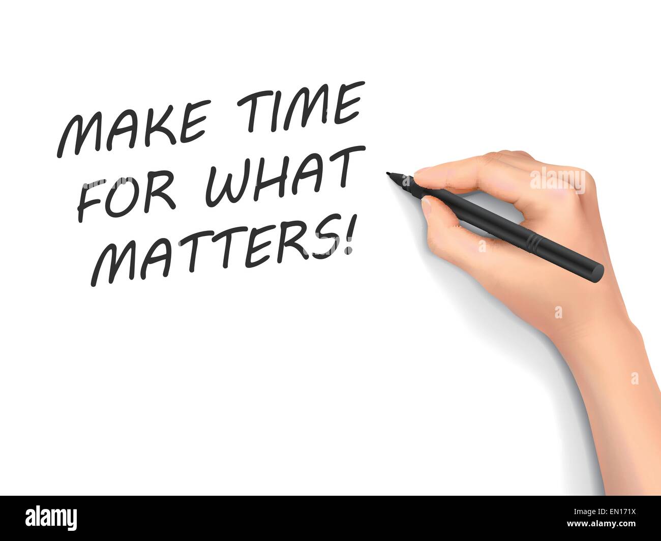 Make time matters Stock Vector Images - Alamy