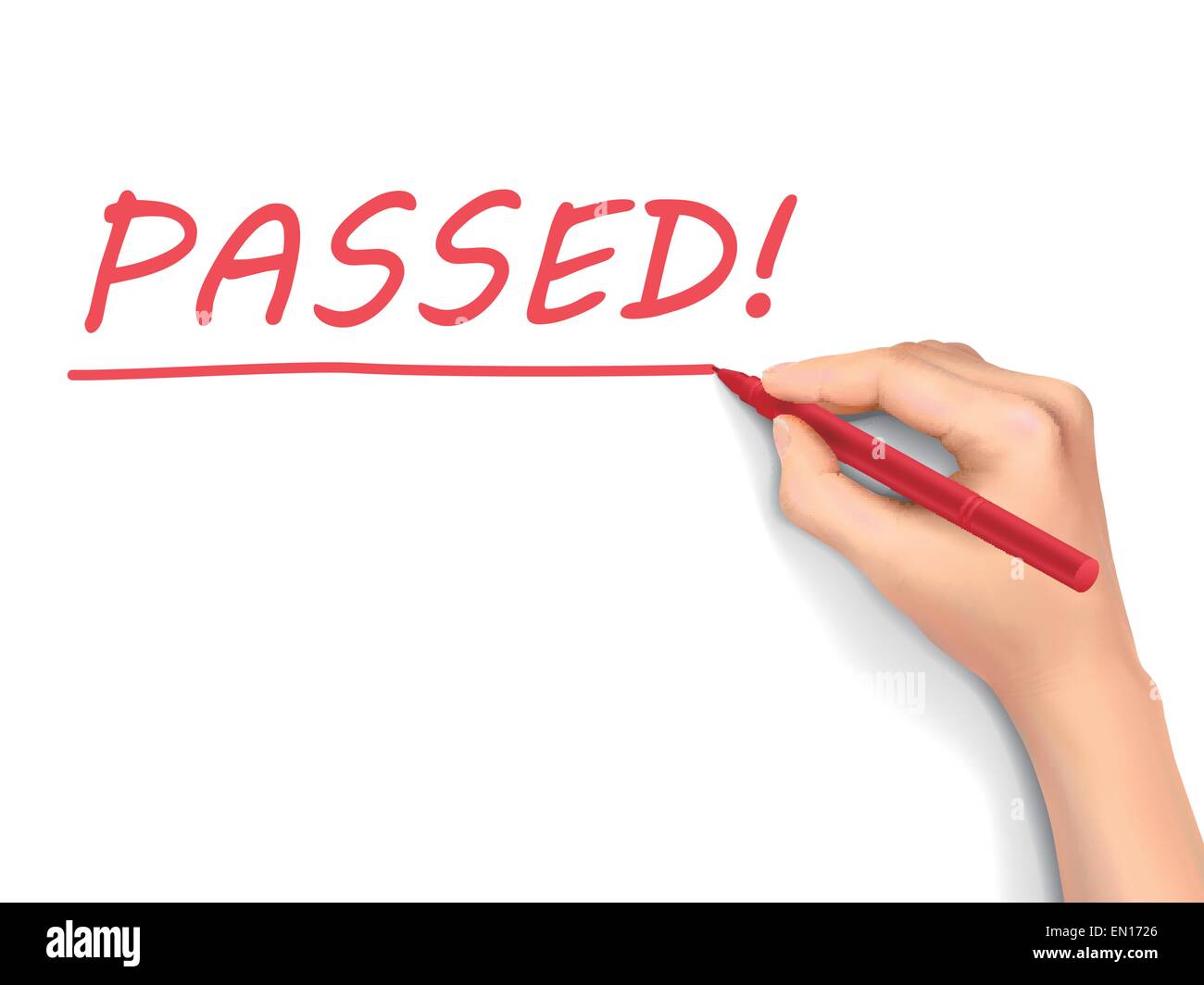 passed word written by hand over white background Stock Vector Image ...