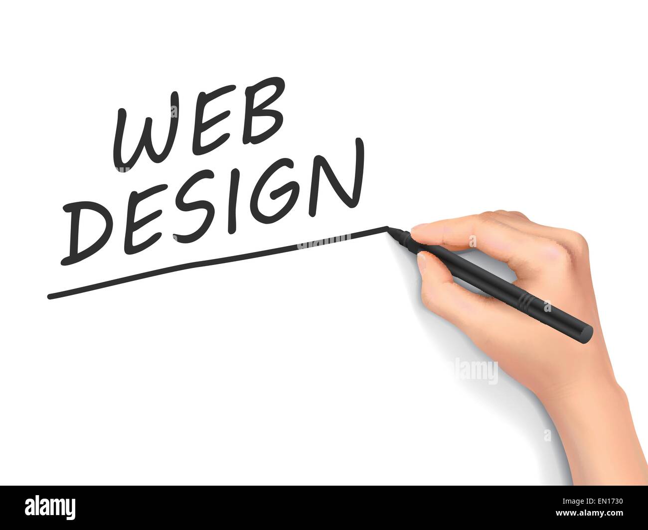 web design words written by hand on white background Stock Vector Image & Art - Alamy