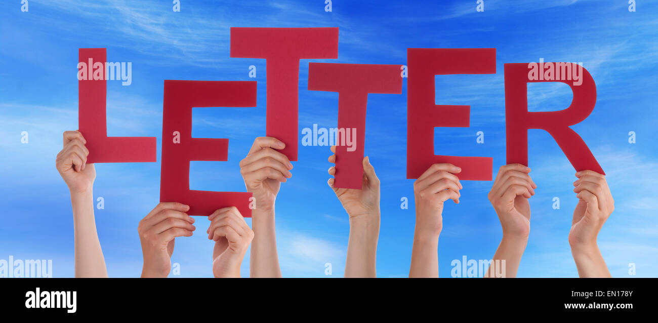 Children holding alphabet letters hi-res stock photography and images ...