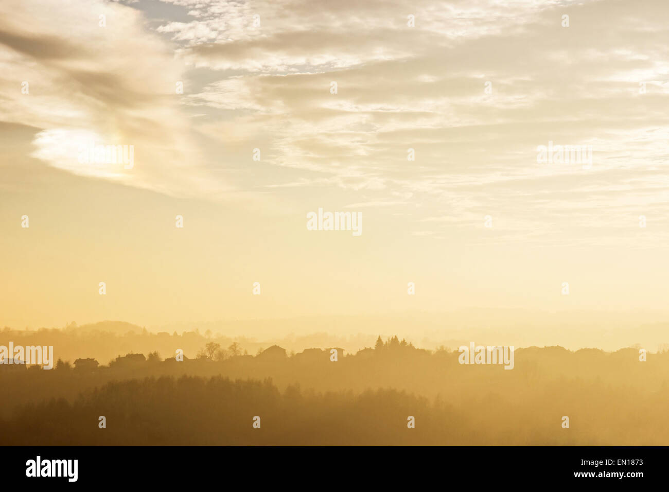 Autumn country landscape in Europe Stock Photo - Alamy