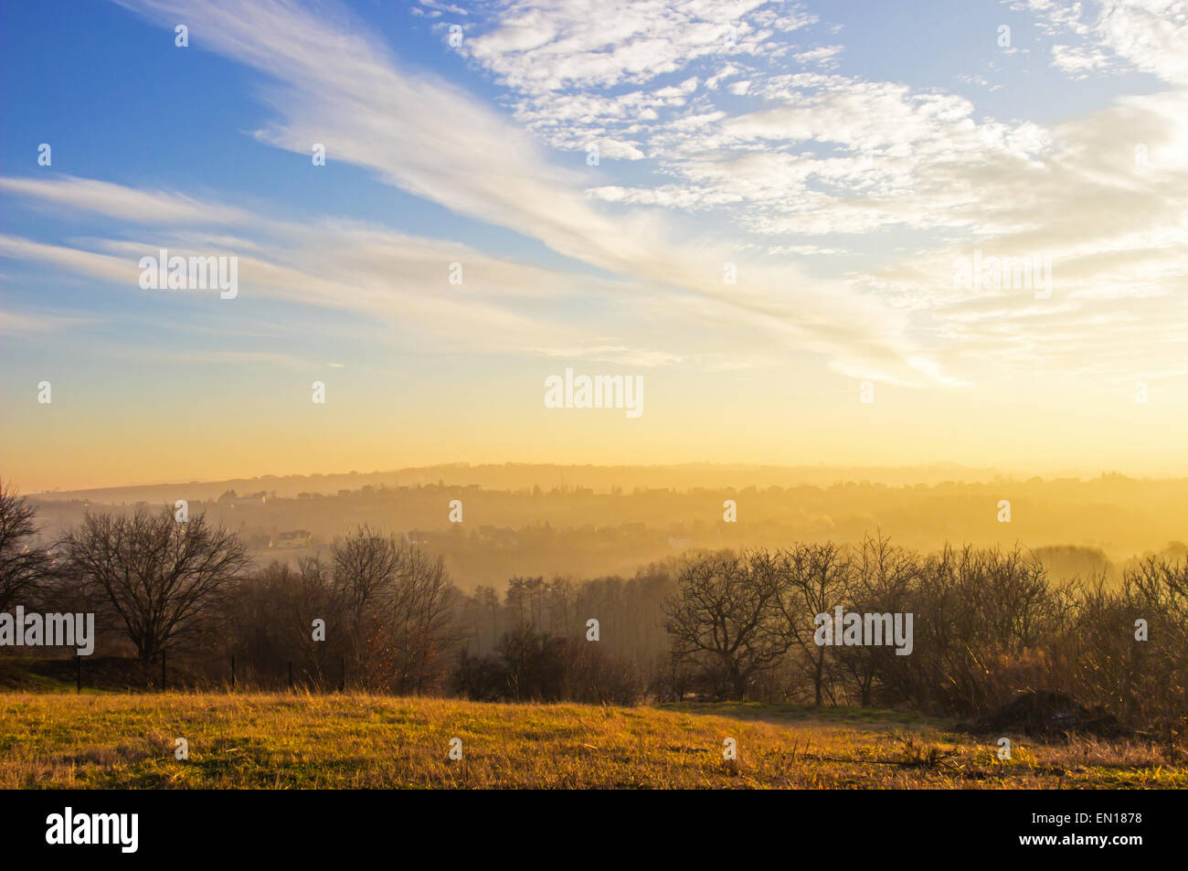 Autumn country landscape in Europe Stock Photo - Alamy