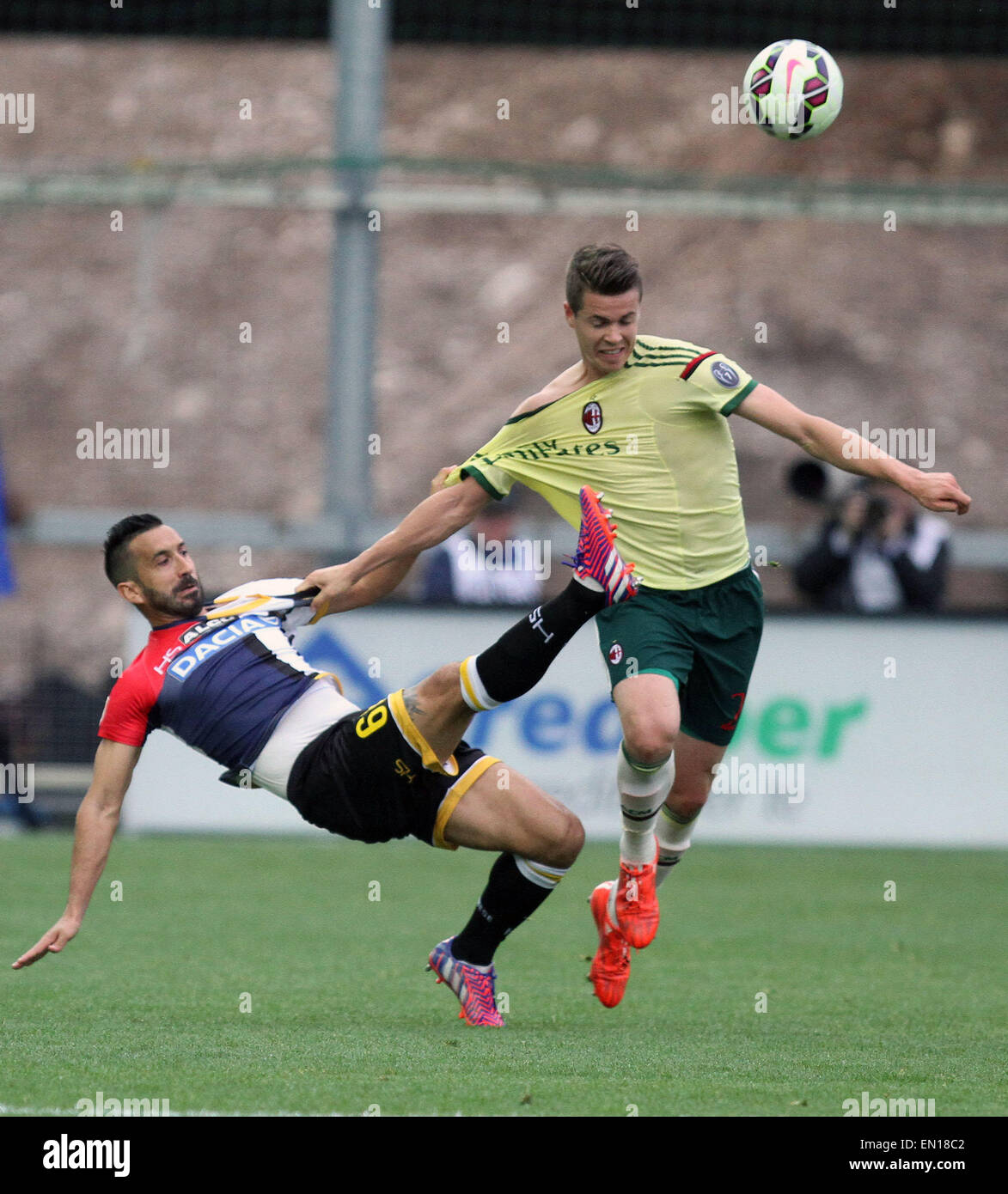 Udine, Italy. 25th Apr, 2015. ITALY, Udine:Udinese's midfielder ...