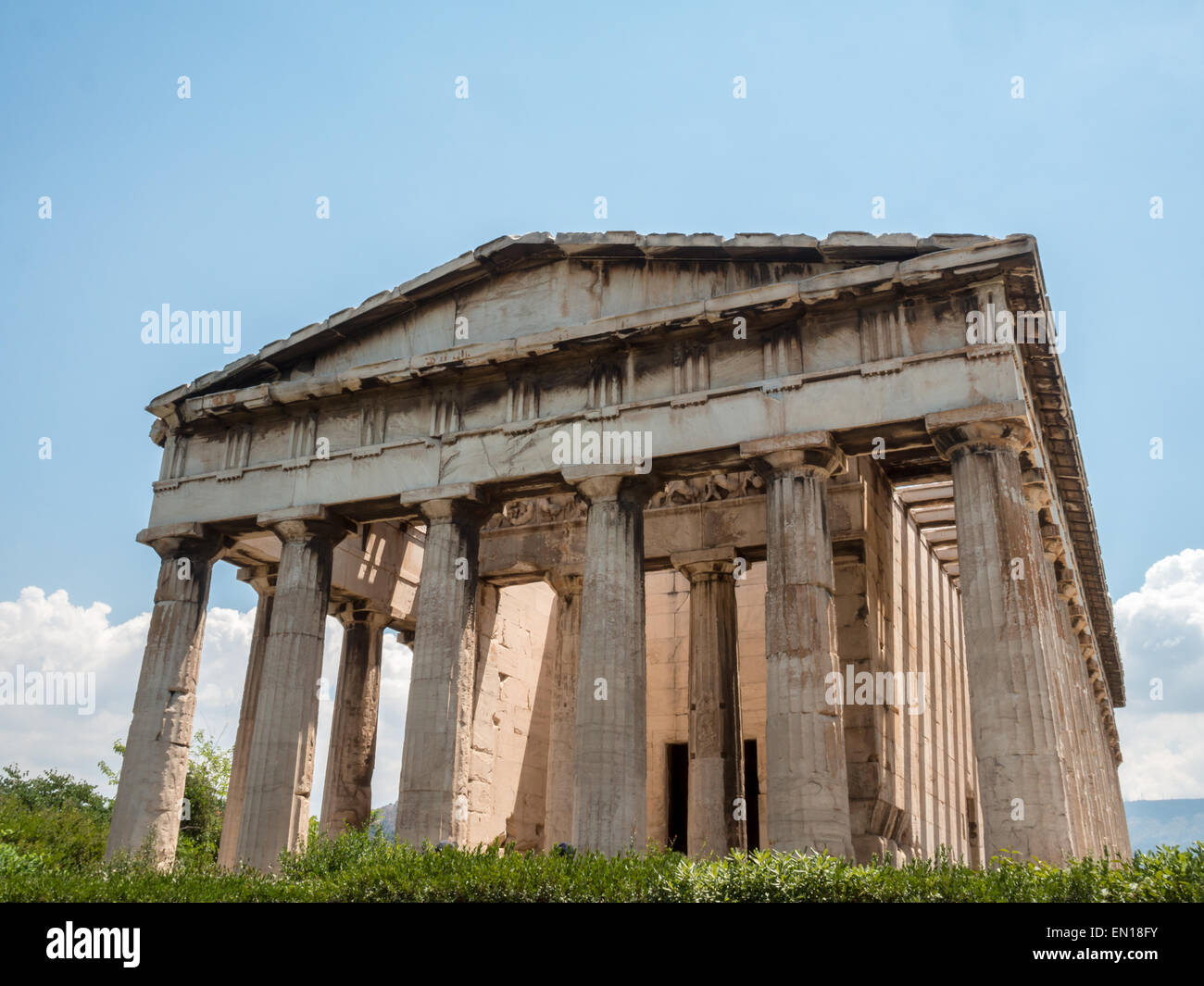 Temple of Hephaestus front view Stock Photo - Alamy