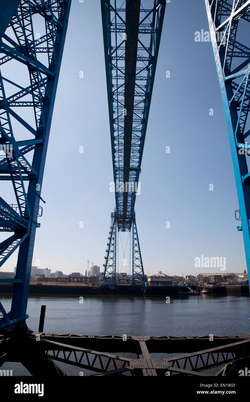 The Transporter Bridge at Middlesbrough, Teesside Stock Photo - Alamy
