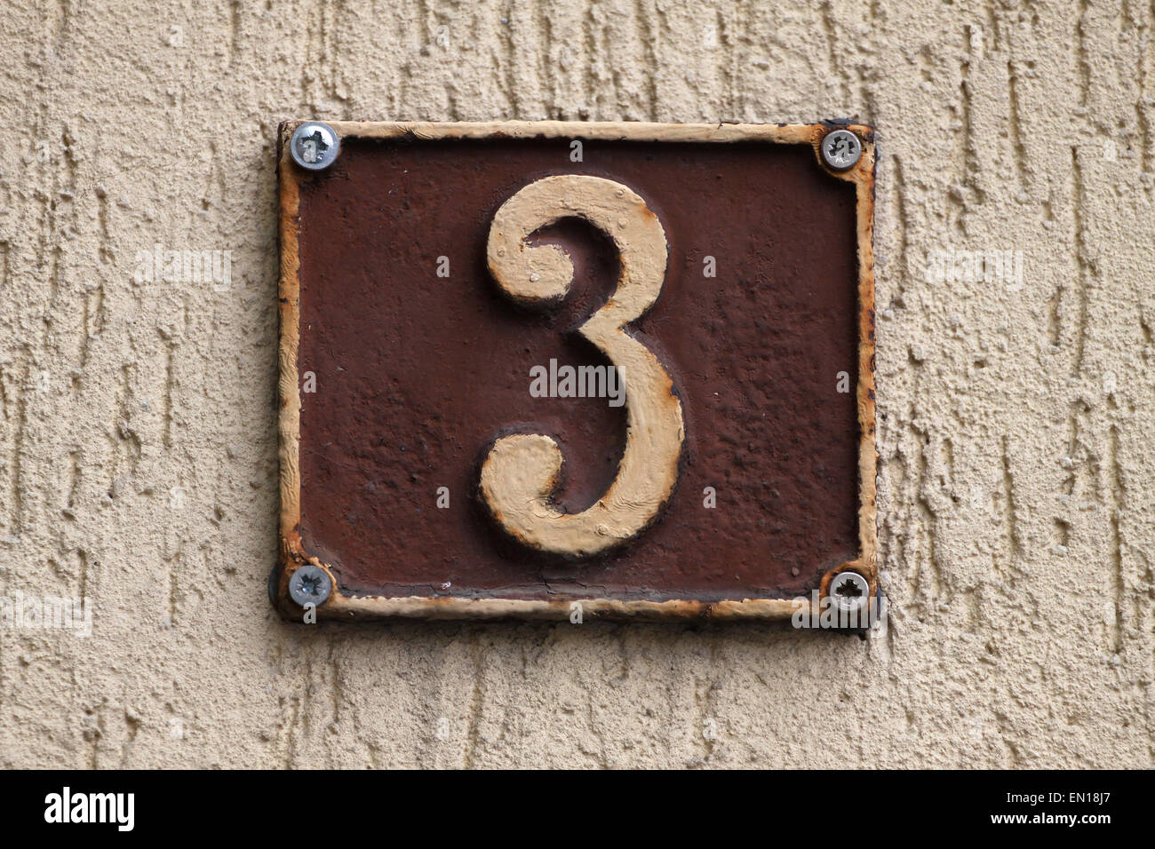 House numbers in different styles and colors (concept for real estate ...