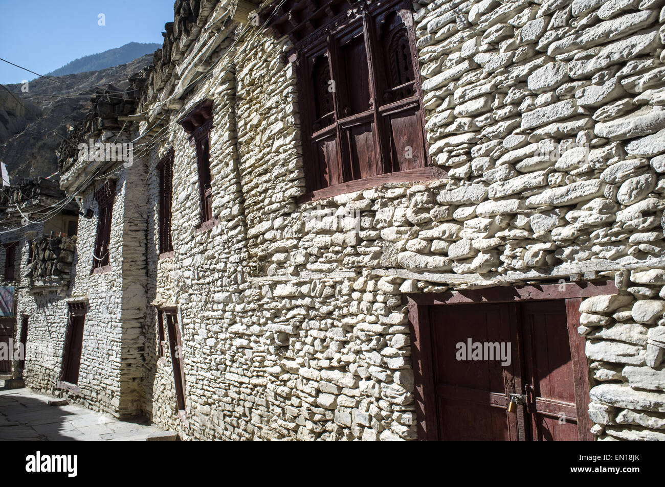 Village Street, Marpha, Nepal Stock Photo - Alamy