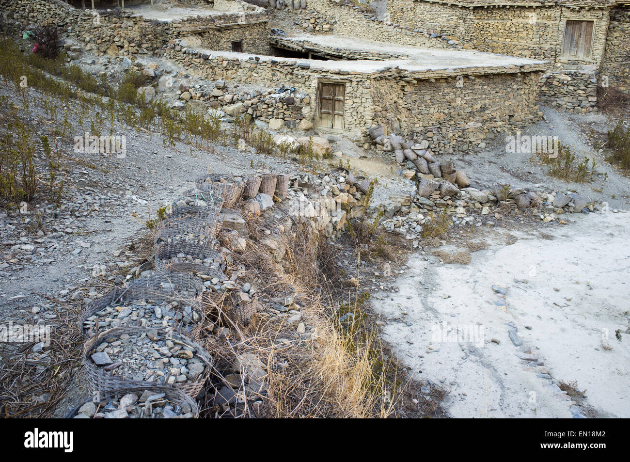 Village Street, Marpha, Nepal Stock Photo - Alamy