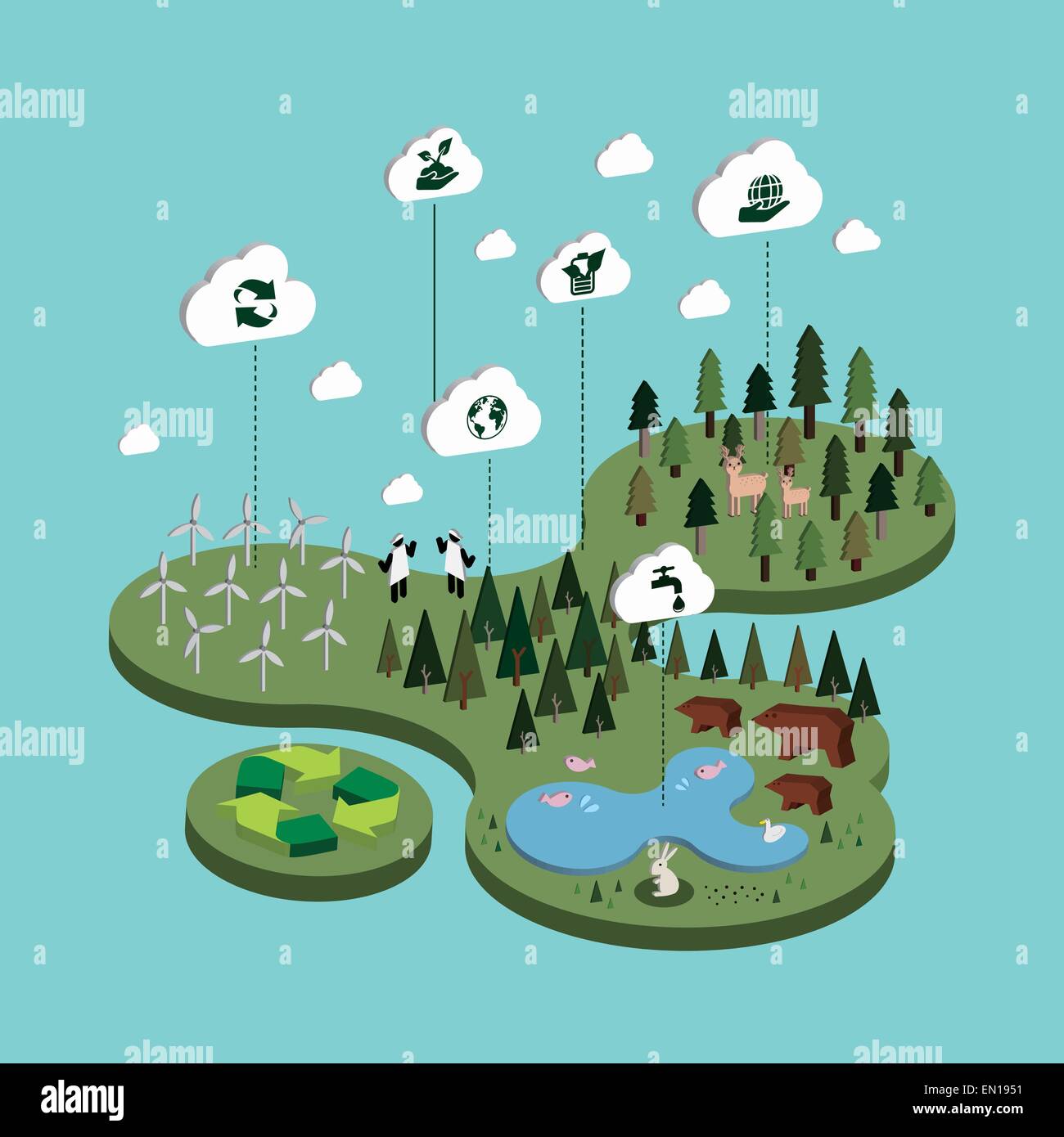 Map of rabbit lake Stock Vector Images - Alamy