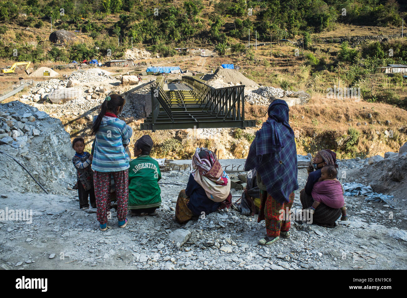 Nepal road construction hi-res stock photography and images - Alamy