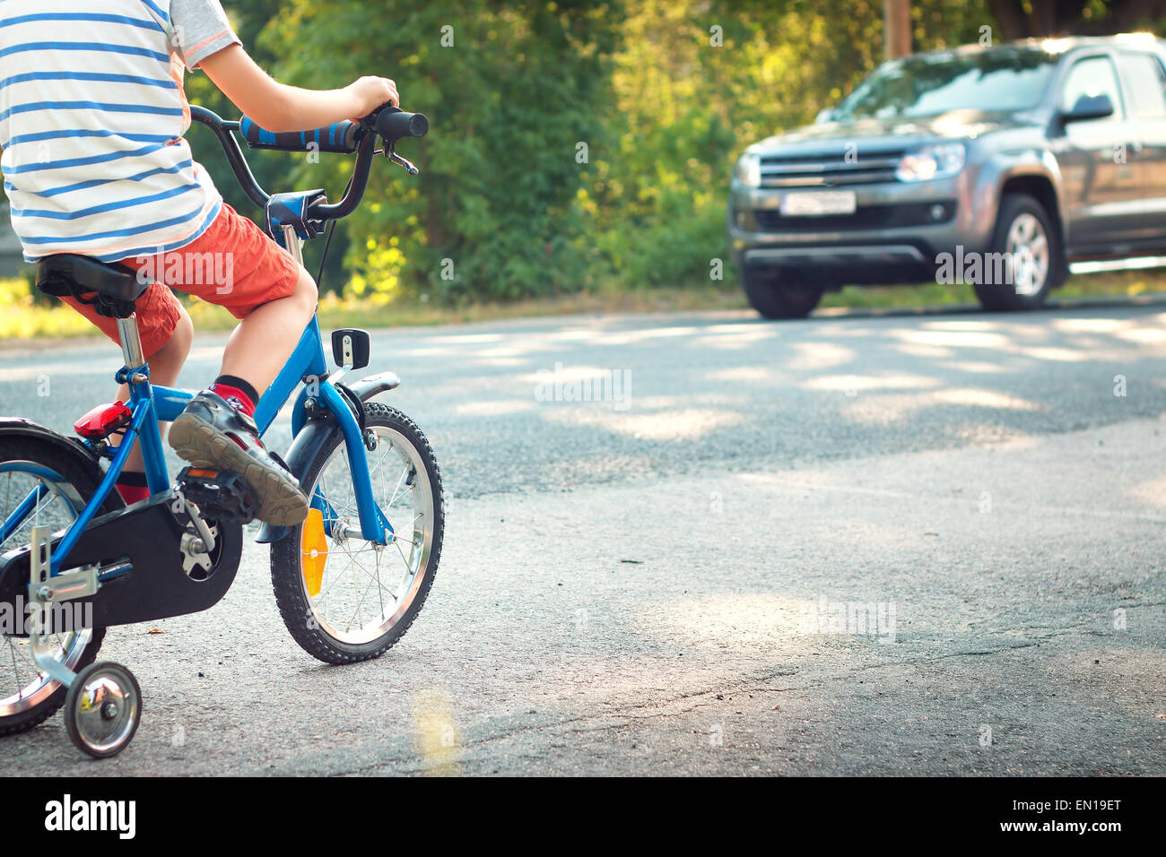child on a bicycle Stock Photo - Alamy