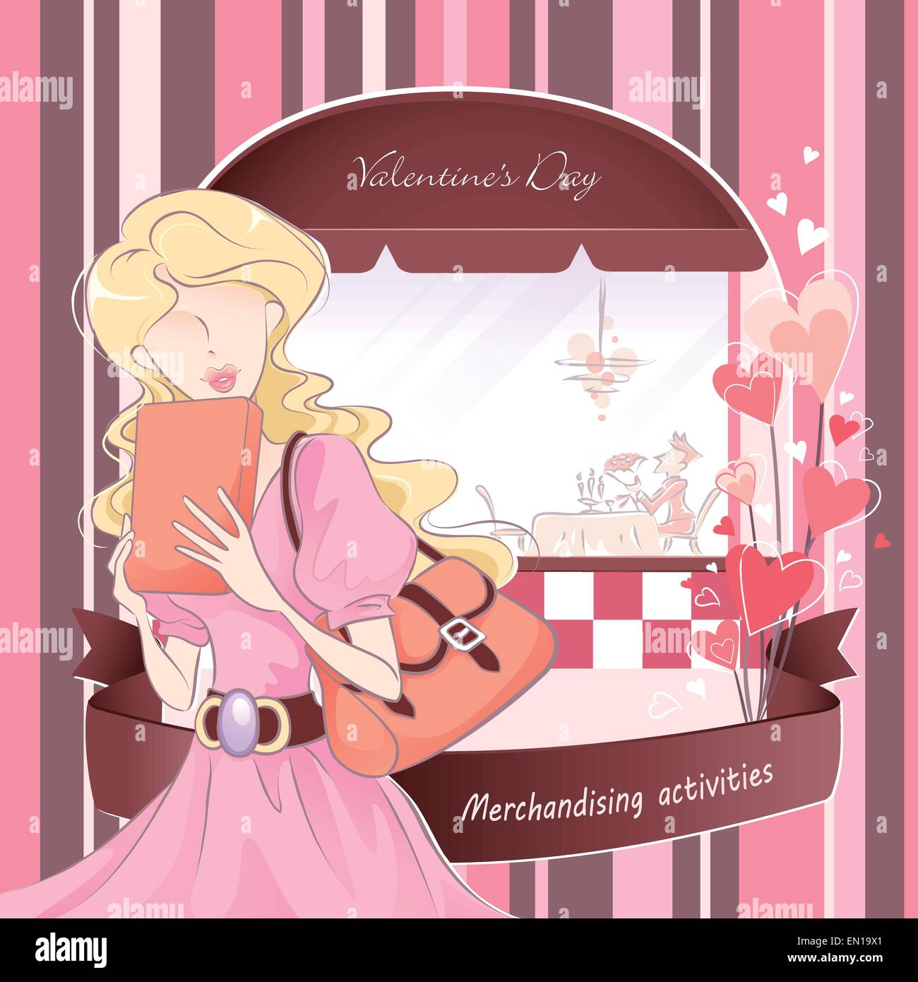 vector modern beautiful lady template Stock Vector Image & Art - Alamy