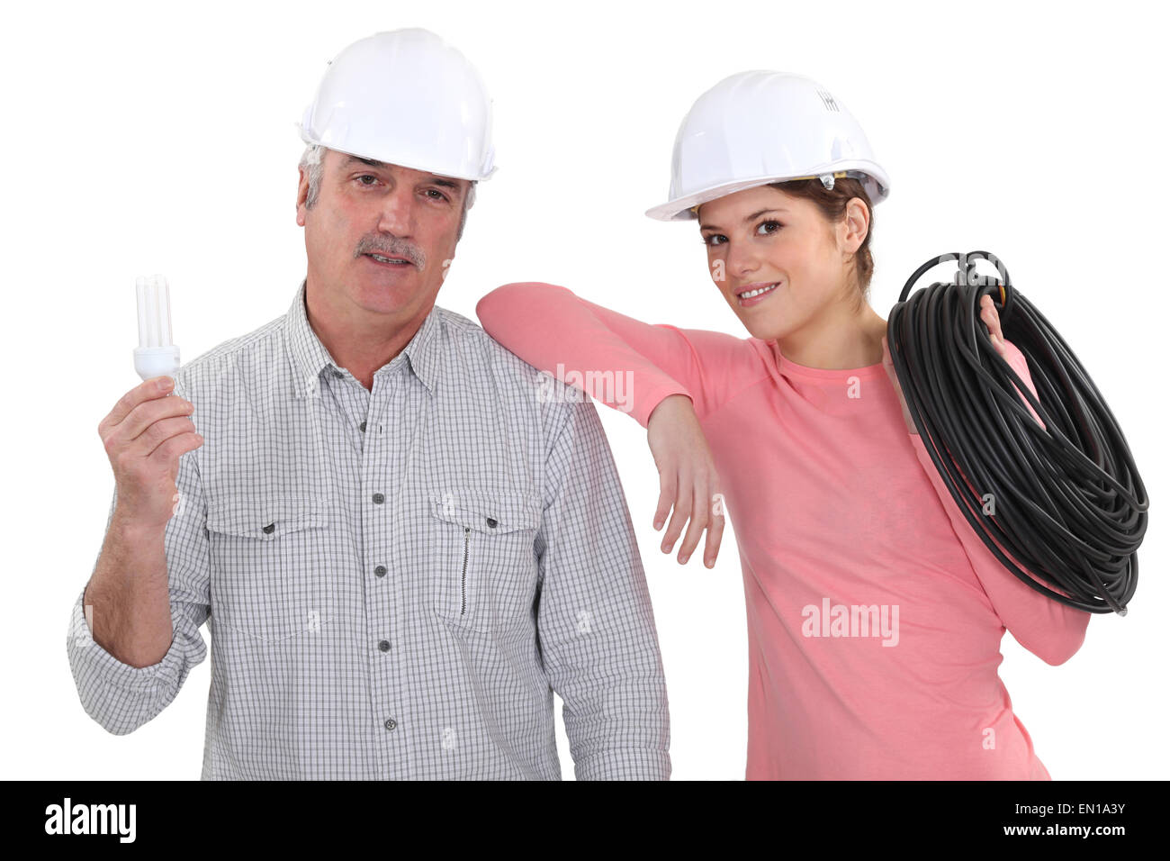 Practical men electricity hi-res stock photography and images - Alamy
